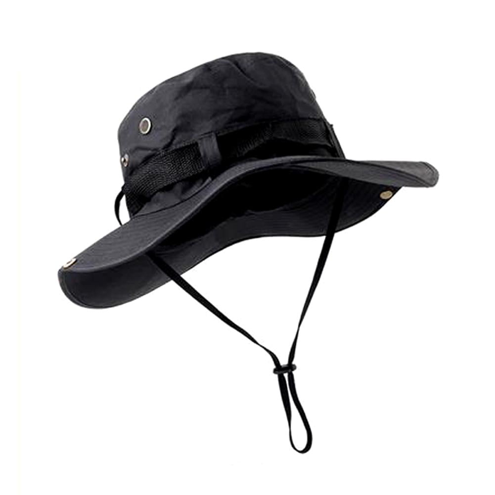 HFLWYWD Wide Brim Sun Hat UV Protection Bucket Cap For Hiking Camping ...