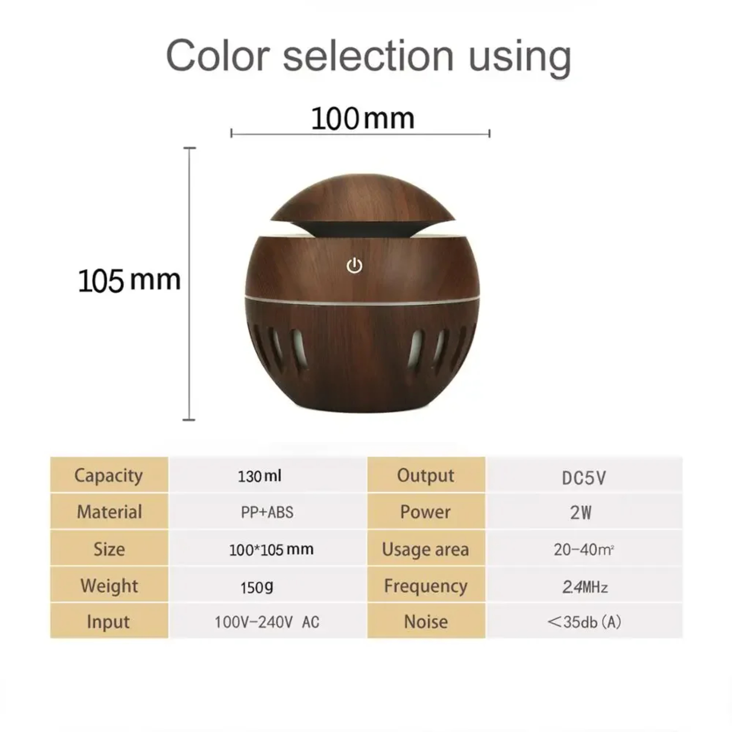 HFMENIW Enhance your living spaces with this stylish Wooden Ultrasonic ...