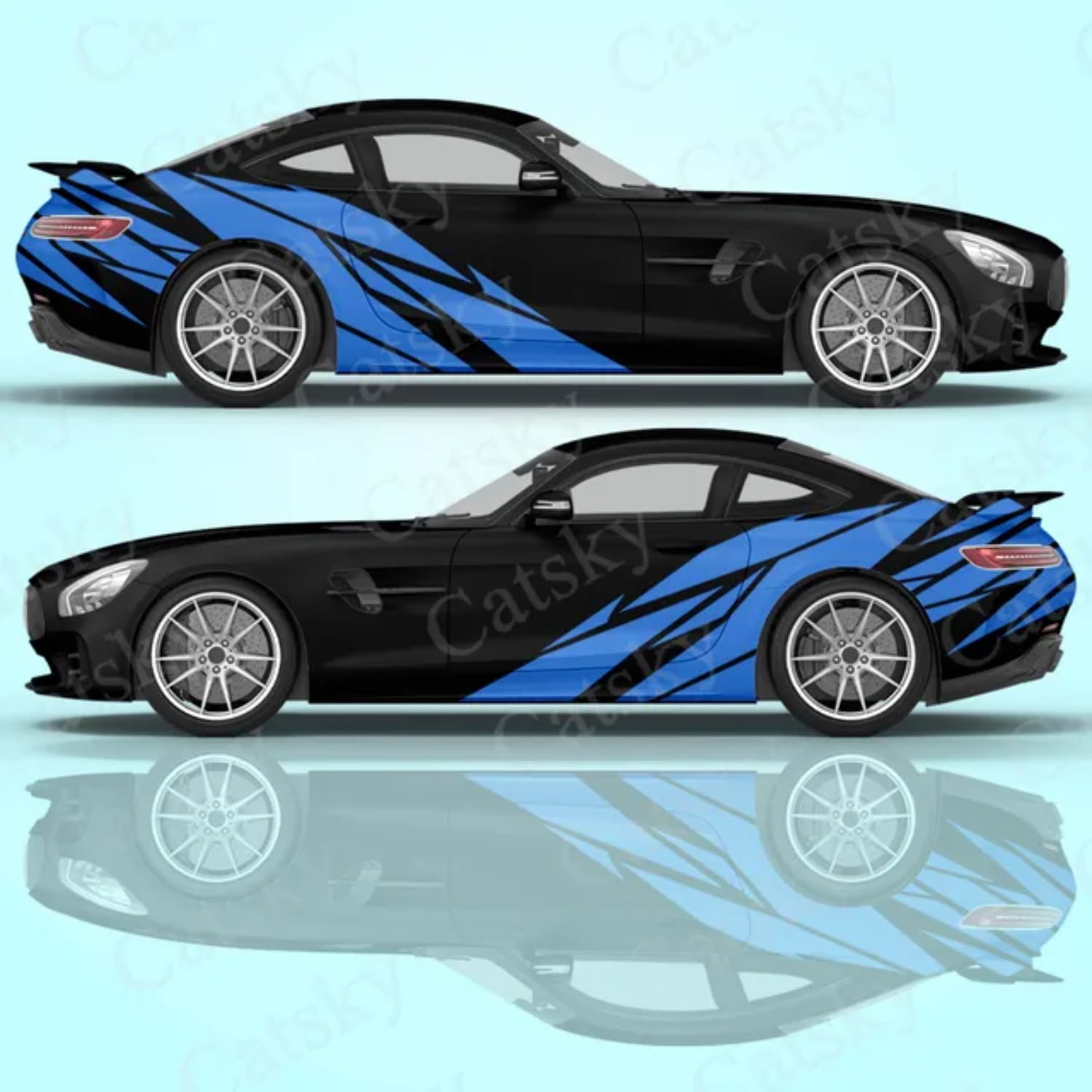 HFMENIW Eye-catching unique geometric motion design PVC car stickers ...