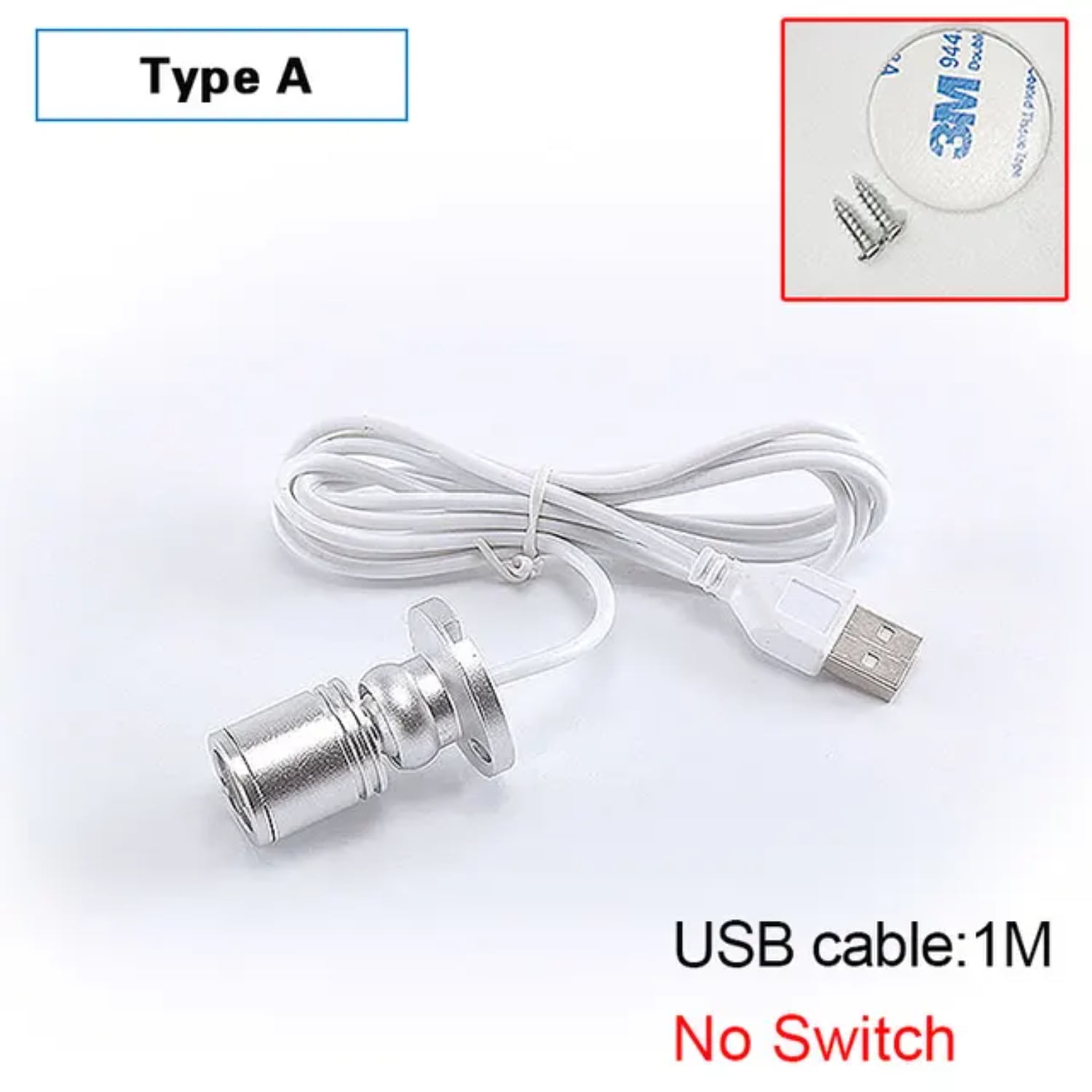 HFMENIW LED Mini DC5V 3W Small USB Interface Bright Spotlight Ceiling ...