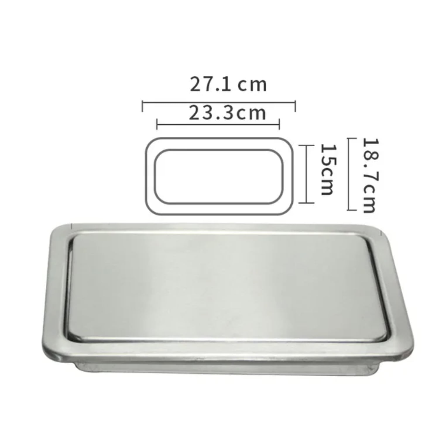 HFMENIW Modern Sleek and Convenient Stainless Steel Flush Recessed ...