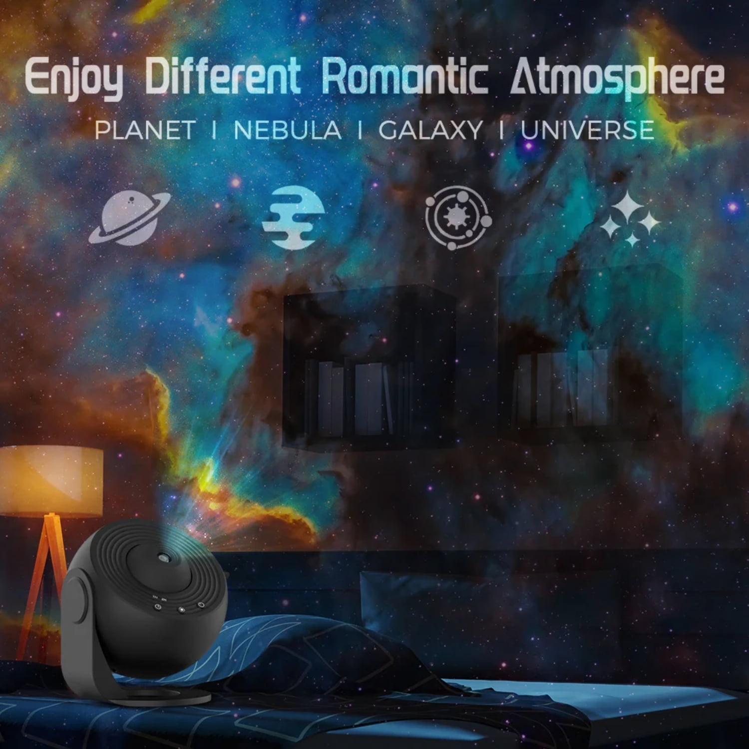 HFMENIW Star Projector 13-in-1 - Ultimate Bedroom Planetarium Projector ...