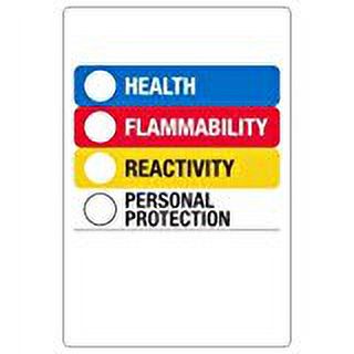 HFRPE Hazardous Materials Labels, 6 x 4 inches, Paper, Pack of 100 ...