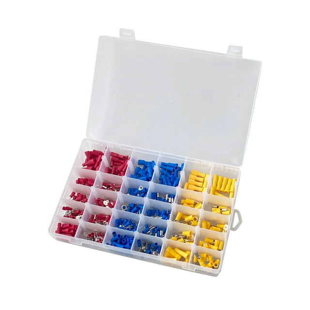 HFS 480Pcs Assorted Crimp Terminals, Wire Connectors, Mixed Assorted ...