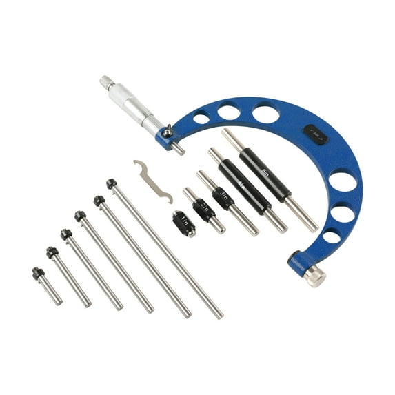 HFS(R) 0-6" x 0.0001" Outside Micrometer Caliper Set with ...