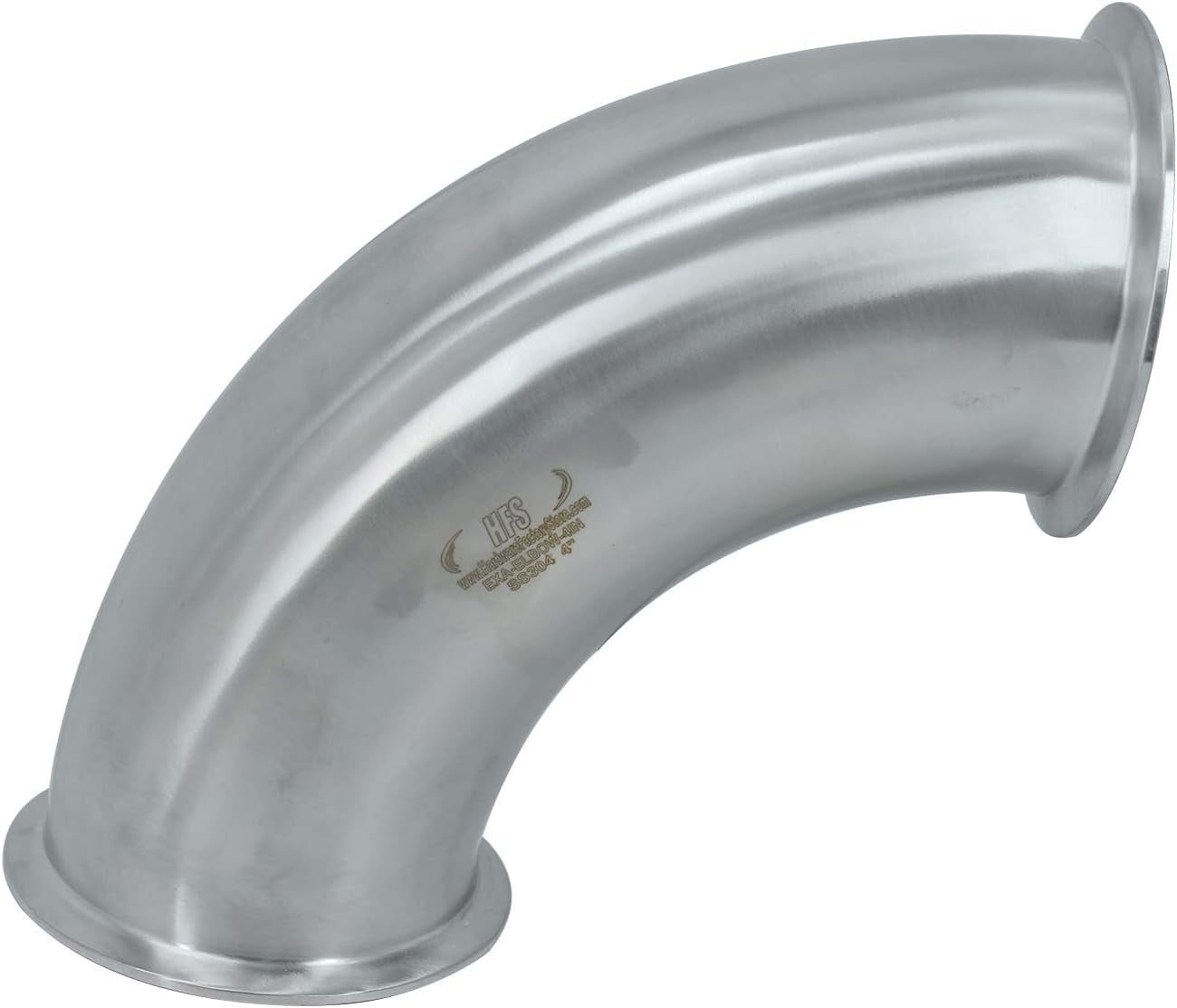 HFS(R) 4" Tri Clamp Elbow 90 Degree Stainless Steel 304 Sanitary Pipe ...