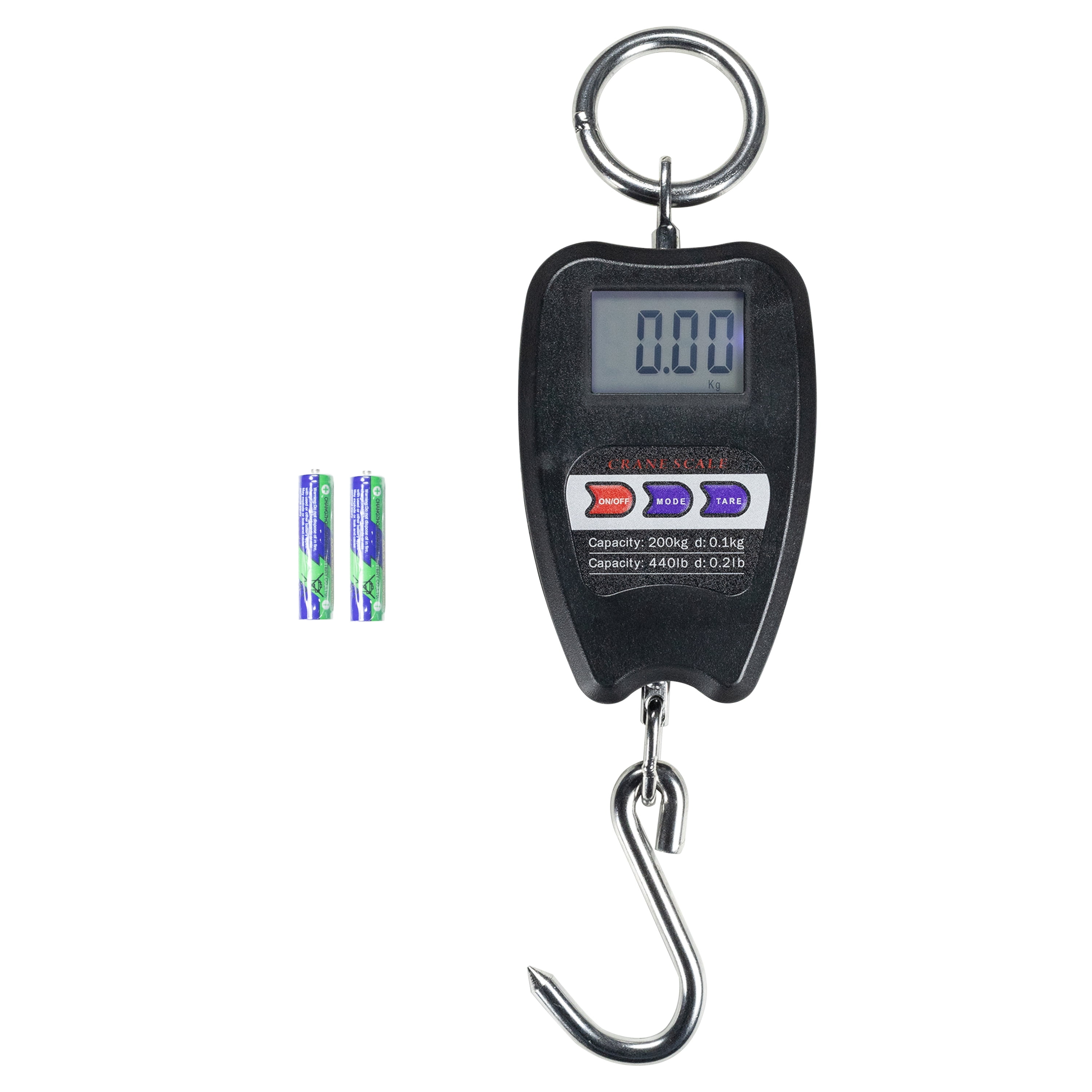 HFS(R) Hanging Weight Scale, 200kg/440lbs Digital Crane Scales Fish ...