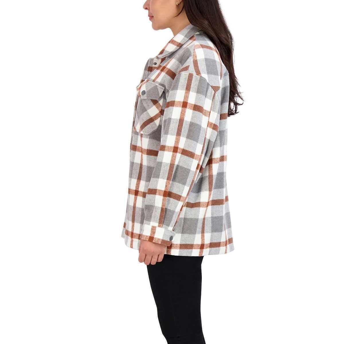 HFX Women's Casual Sleeves Coat, Relaxed Fit, Drop Shoulder, Pockets ...