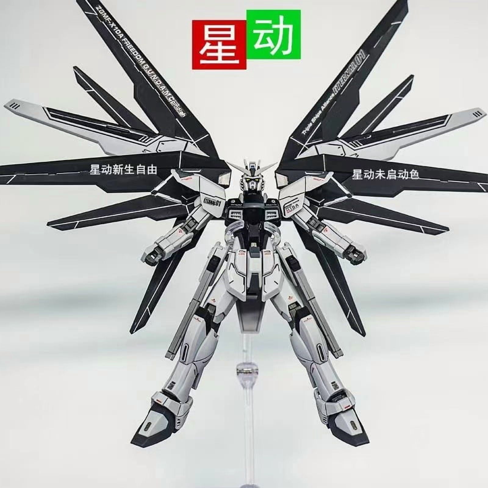 HG 1/144 Cartoon Mecha Block Toy Action Figure Model Toys ABS Plastics ...