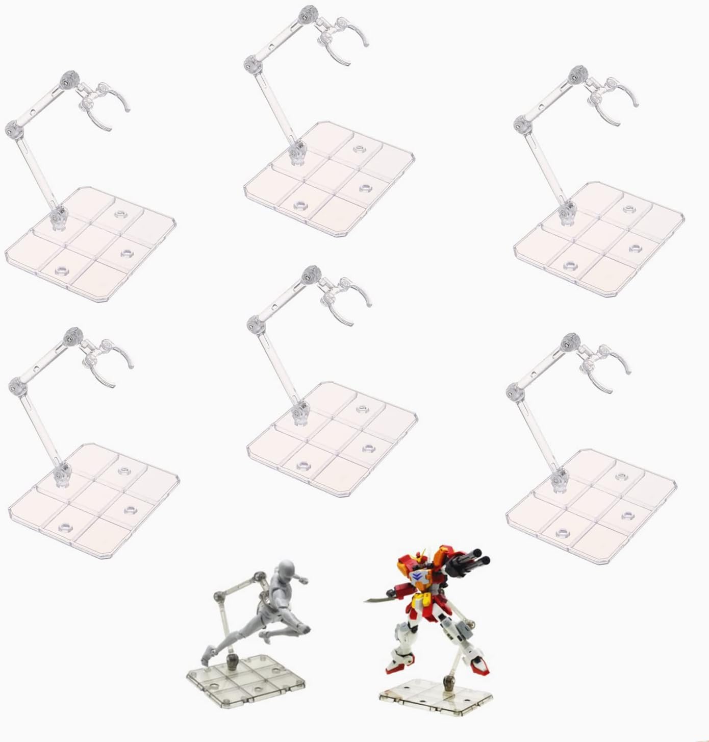 HG144 Action Figure Stand, Display Holder Base, Doll Model Support Stand Compatible with 6" HG ...