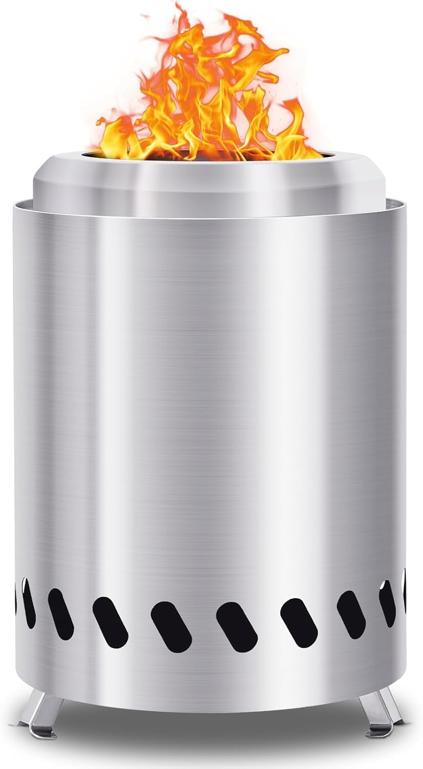 HGD 7.1'' Small Tabletop Fire Pit, Smokeless Table Top Firepit, Mini ...