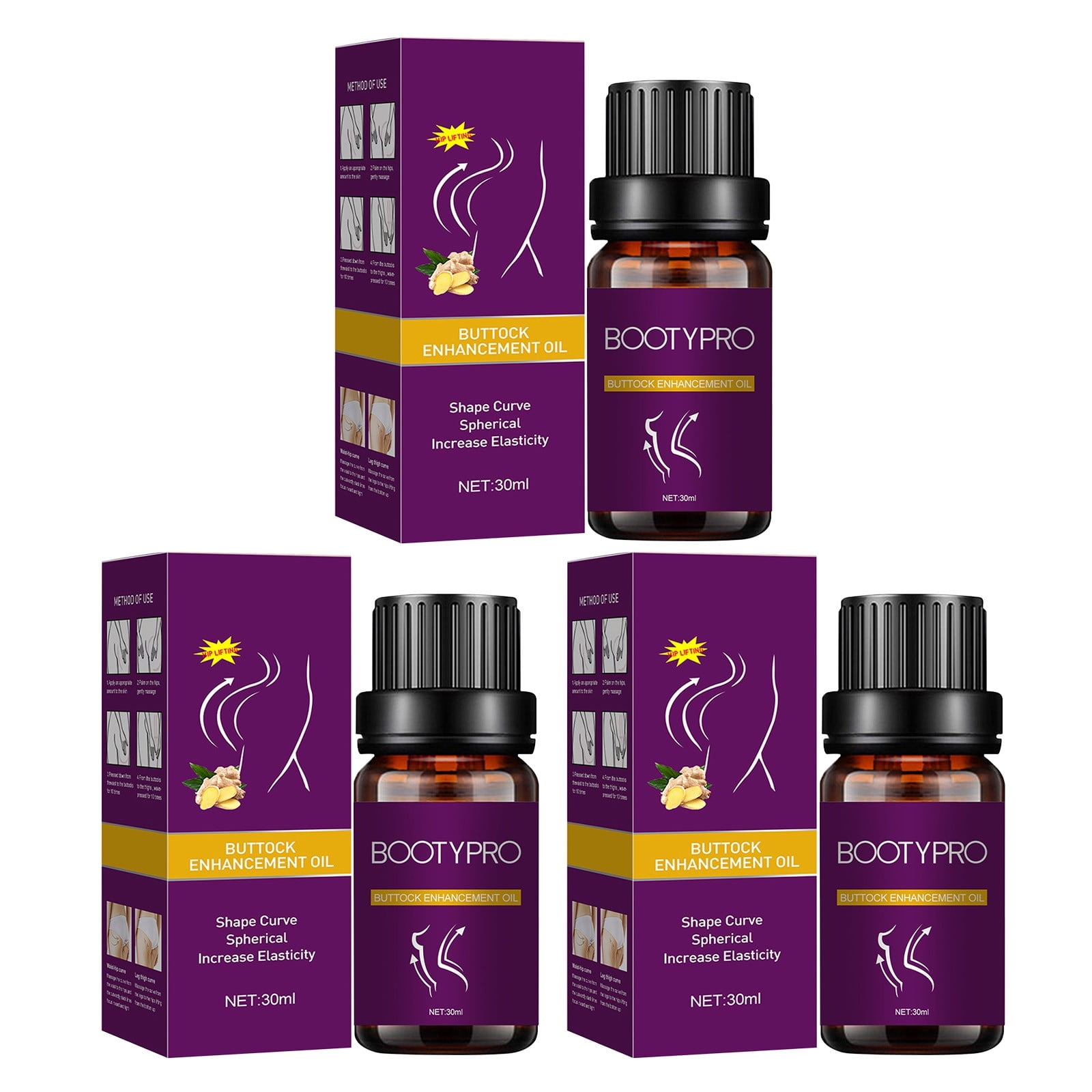 HGDHJO Hip Enriching Oil Lifting And Tightening Massage Oil Shaping The ...