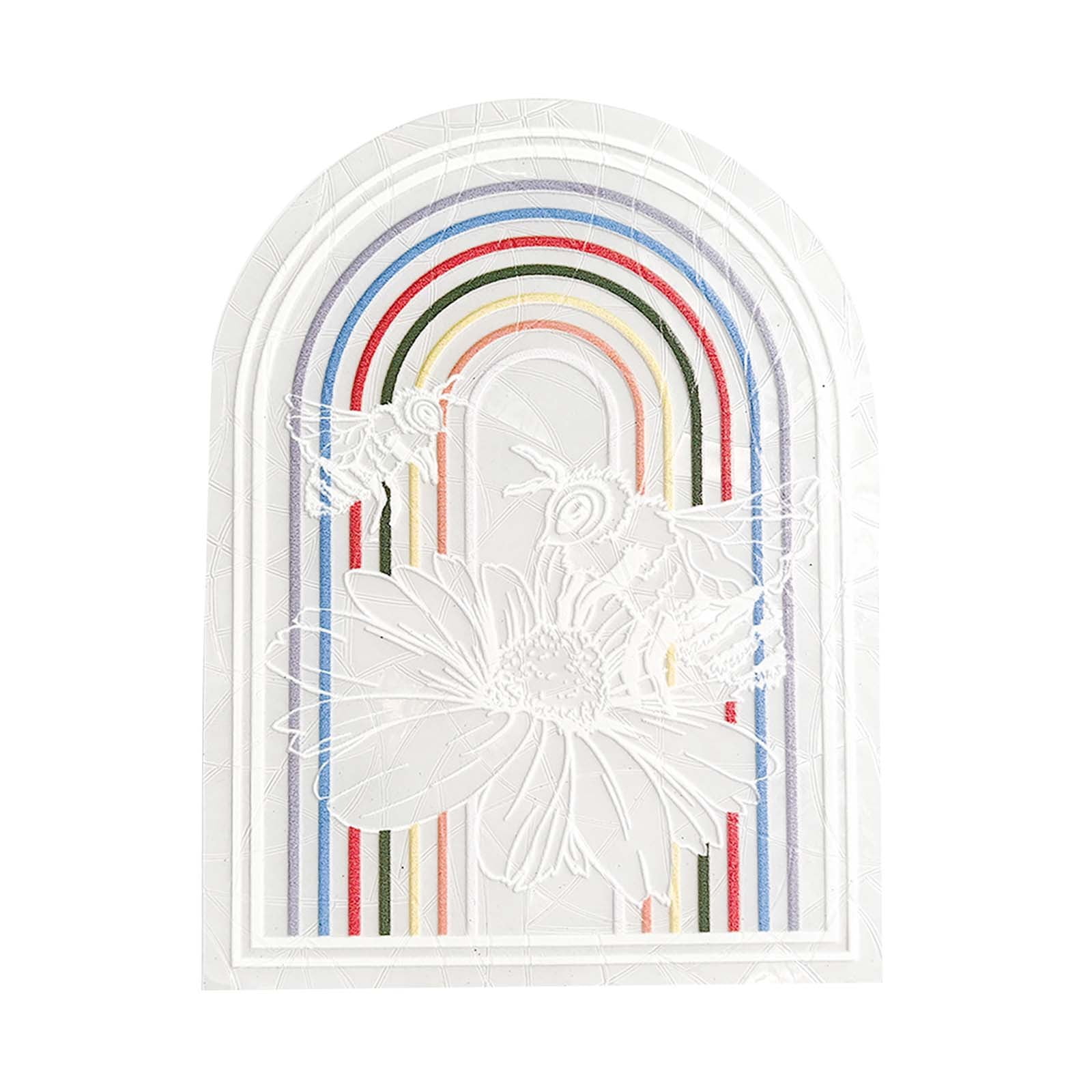 HGEAIJLA Stickers Paster Colorful Suncatcher Rainbow Static Glass ...