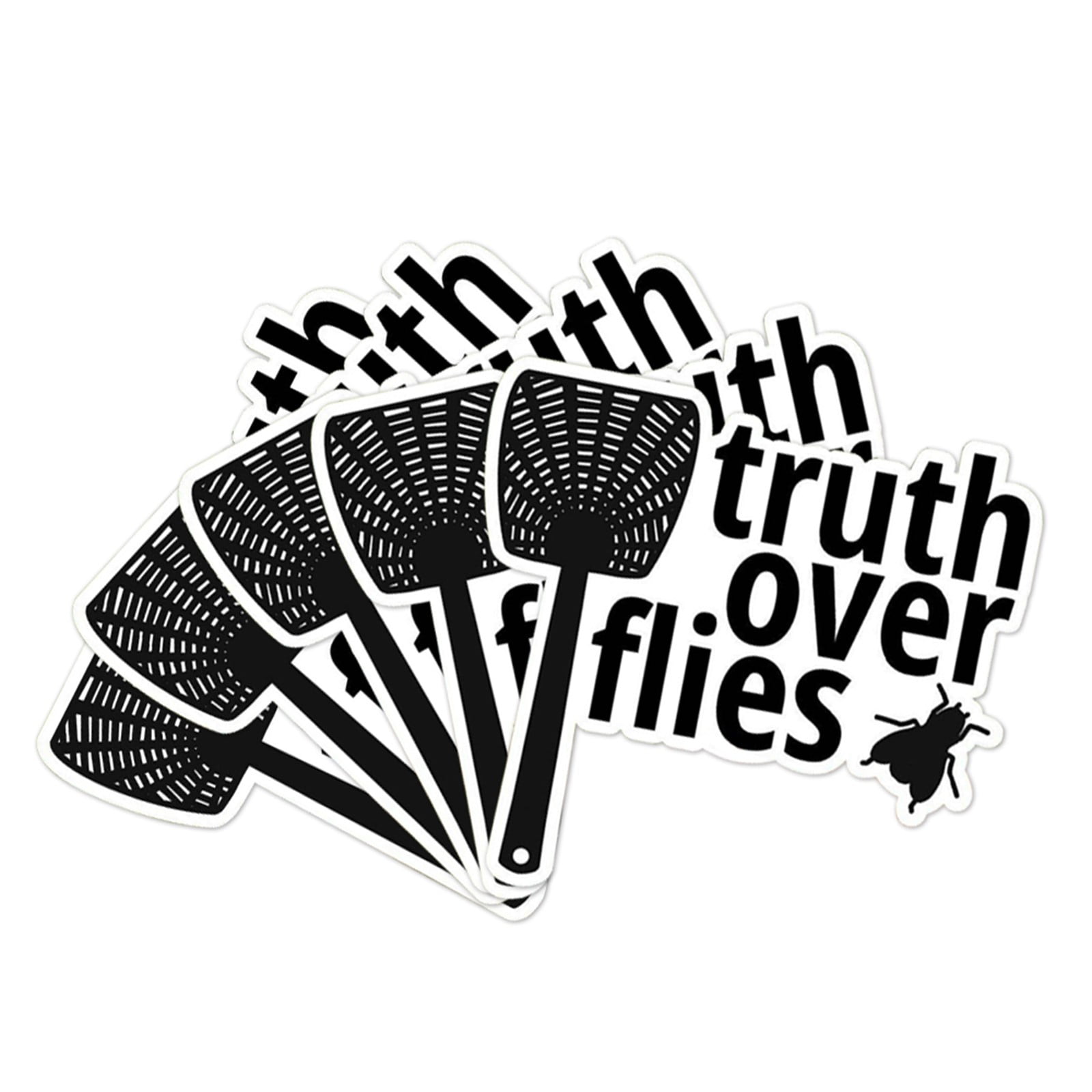 HGEAIJLA Stickers Paster Vinyl Truth Sticker Over Fly Swatter Wall ...