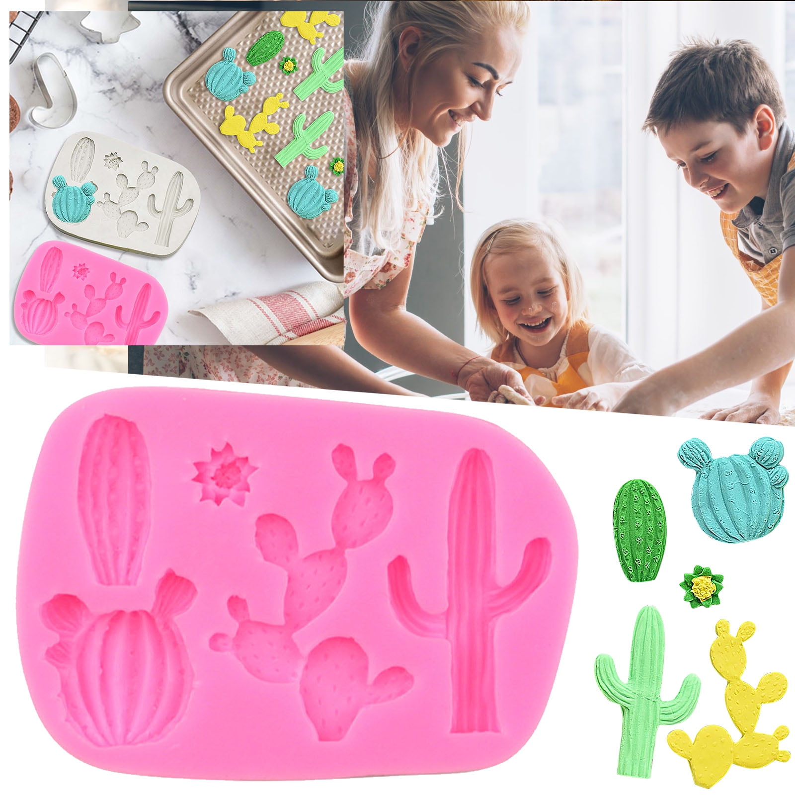 HGEGPO Cake Moulds DIY Baking Tools Cactus Chocolate Cake Dessert ...
