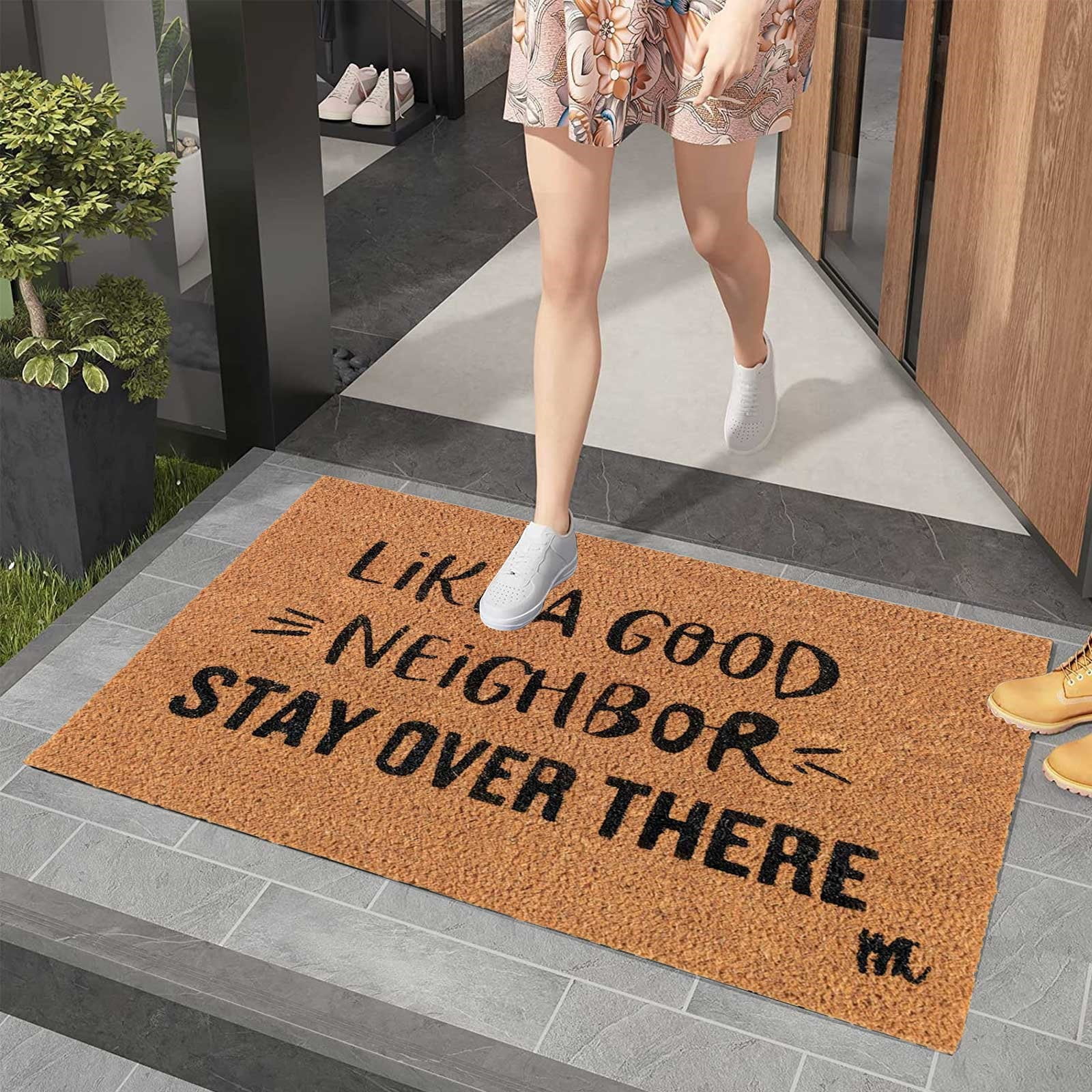 HGEGPO Doormat Funny Words Welcome Doormat Entryway Front Porch Rugs ...