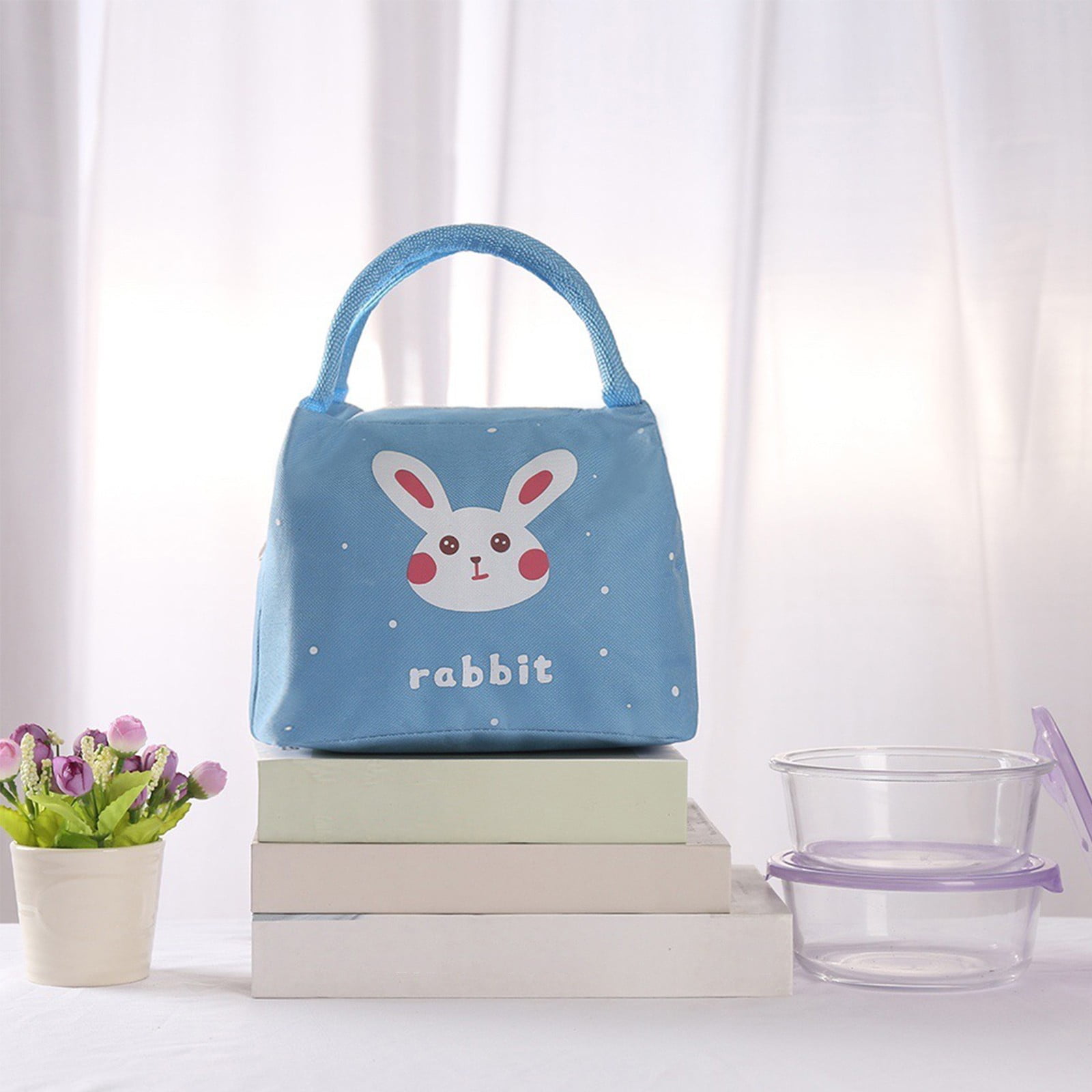 HGEGPO Lunch Box Cartoon Lightweight Lunch Bag Insulated Bag Foldable ...