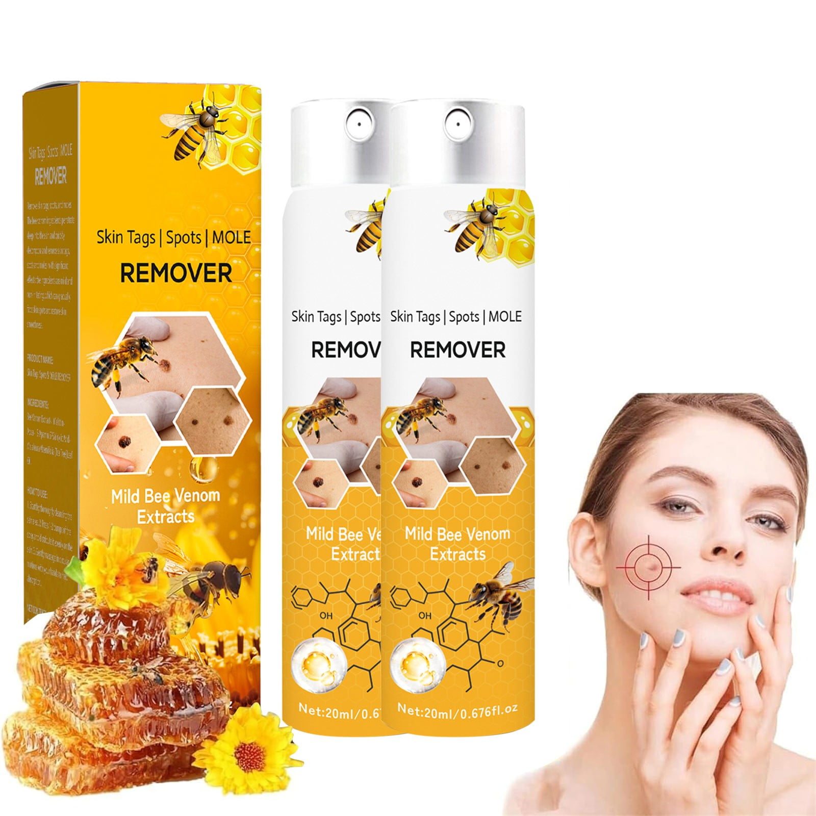 HGENMI 2packs Personal Skin Care,Care Spray 20ml Recede Spray Tagrecede ...