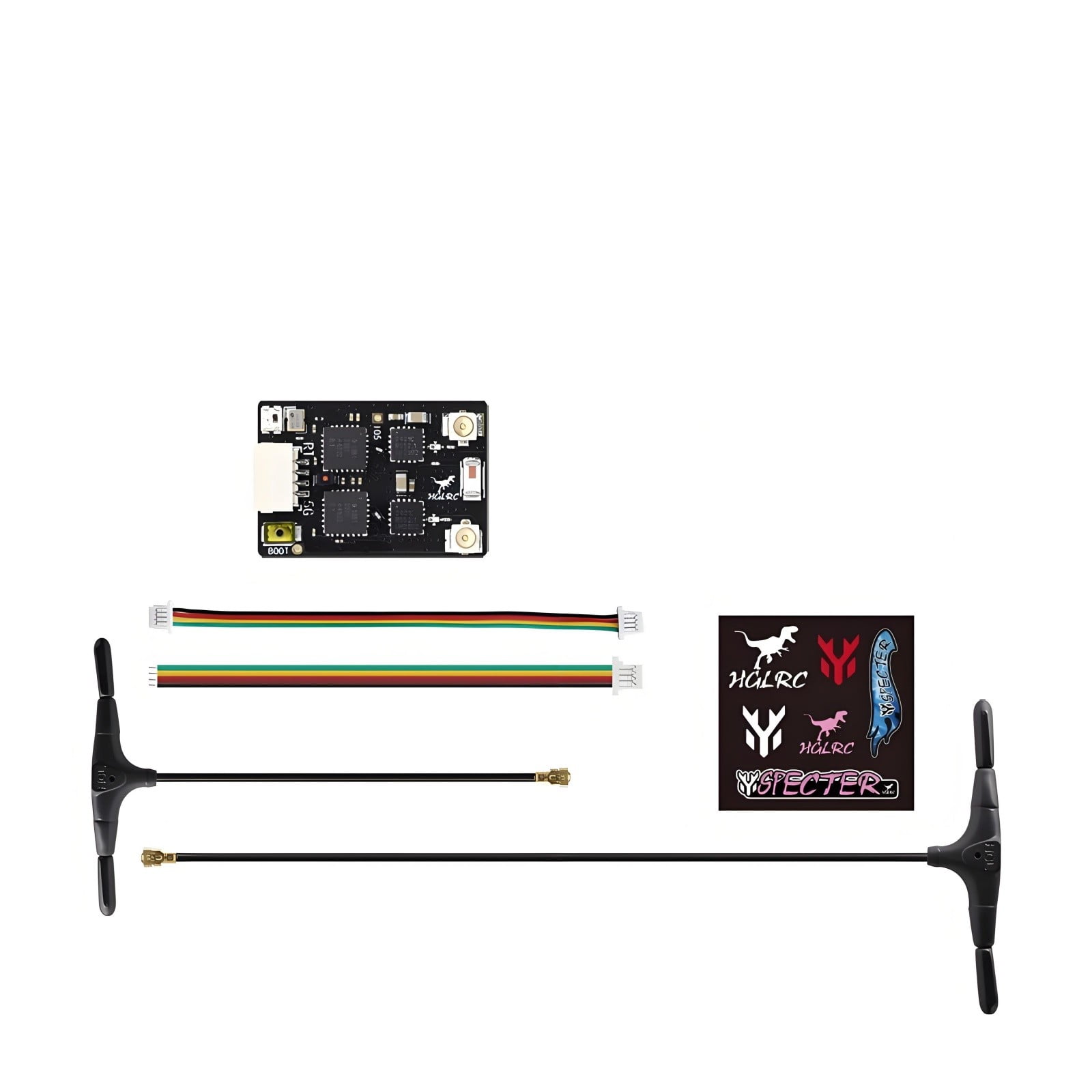 HGLRC ELRS Gemini RX Dual Antenna Receiver 2.4GHz or 915MHz Ultra-Low ...