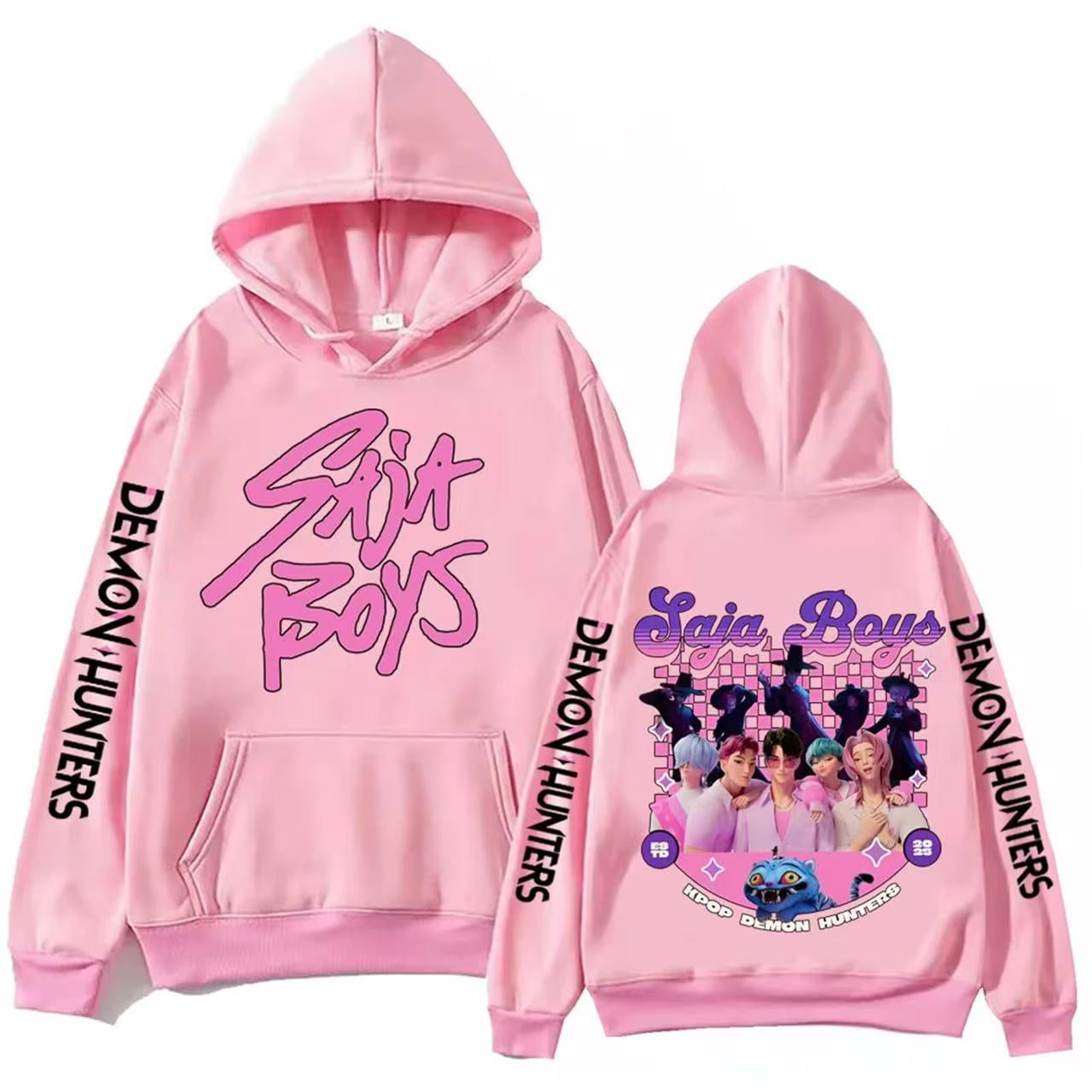 HGMVYTRD KPop Demon Hunters Saja Boys Hoodie 2025 New Cool Printed ...