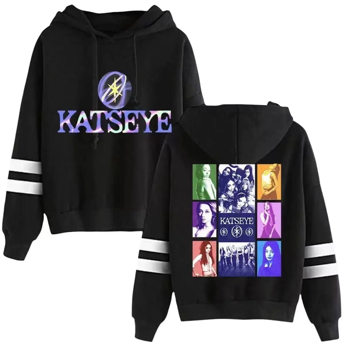 HGMVYTRD Katseyes parallel bars Hoodie Fashion Printed Logo Top ...