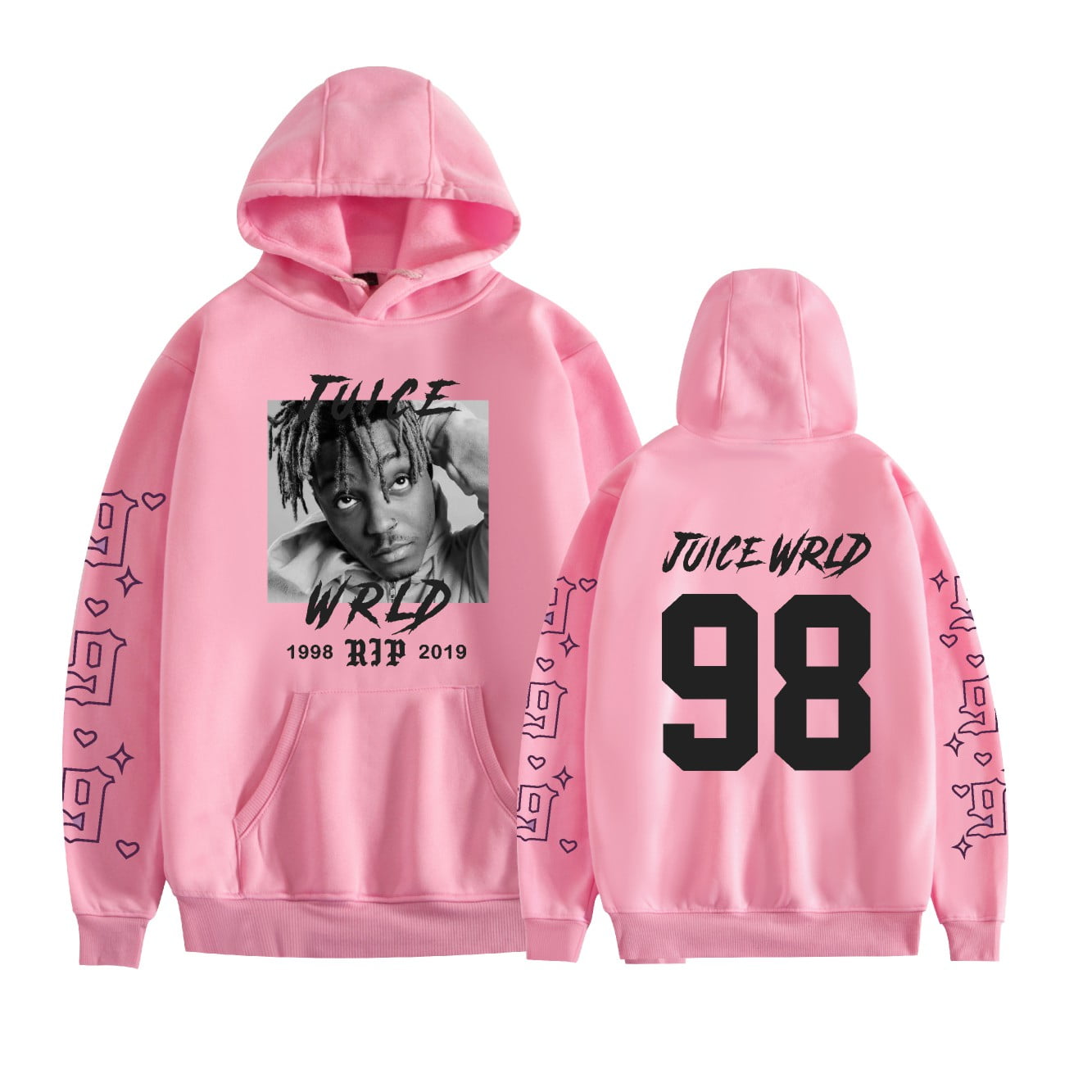 HGMVYTRD juice wrld Hooded sweatshirt Long Sleeve Pullover Casual ...