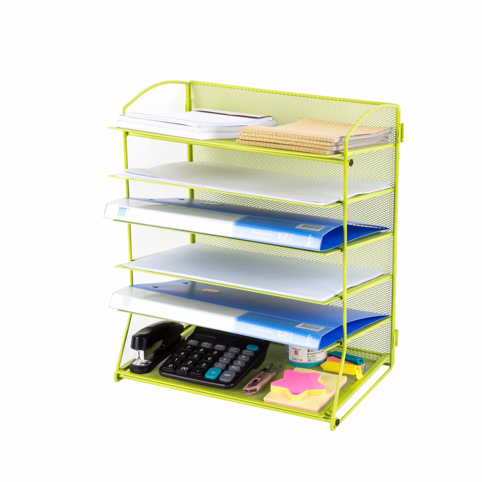 HGMart 6-Tier Desktop Tray Organizer Wall Mount File Holder Organizer ...