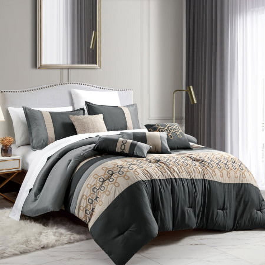 Hgmart Bedding Comforter Set Bed In A Bag 7 Piece Luxury Abir