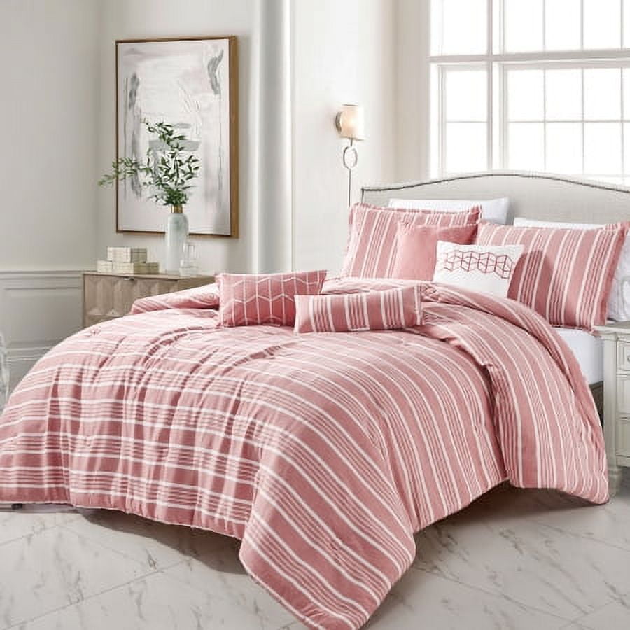 Hgmart Bedding Comforter Set Bed In A Bag 7 Piece Luxury Juda Yarn
