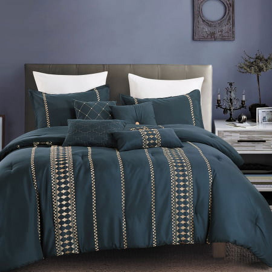 Hgmart Bedding Comforter Set Bed In A Bag 7 Piece Luxury Microfiber