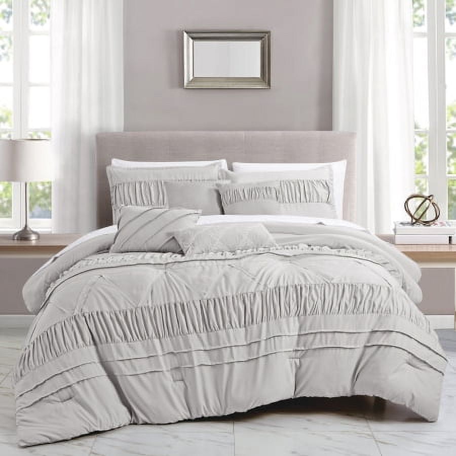 Hgmart Bedding Comforter Set Bed In A Bag 7 Piece Luxury Microfiber
