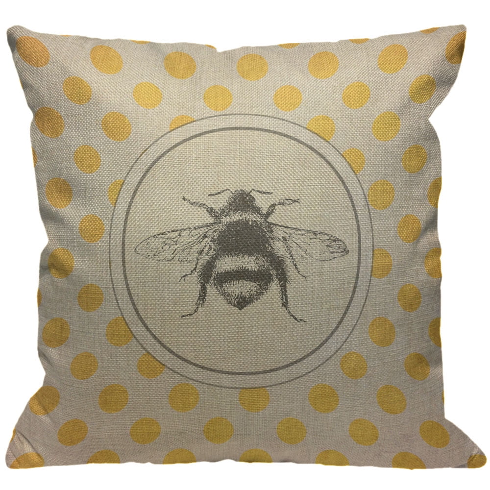 HGOD DESIGNS Bee Animal Wing Throw Pillow Cover Decorative Retro ...