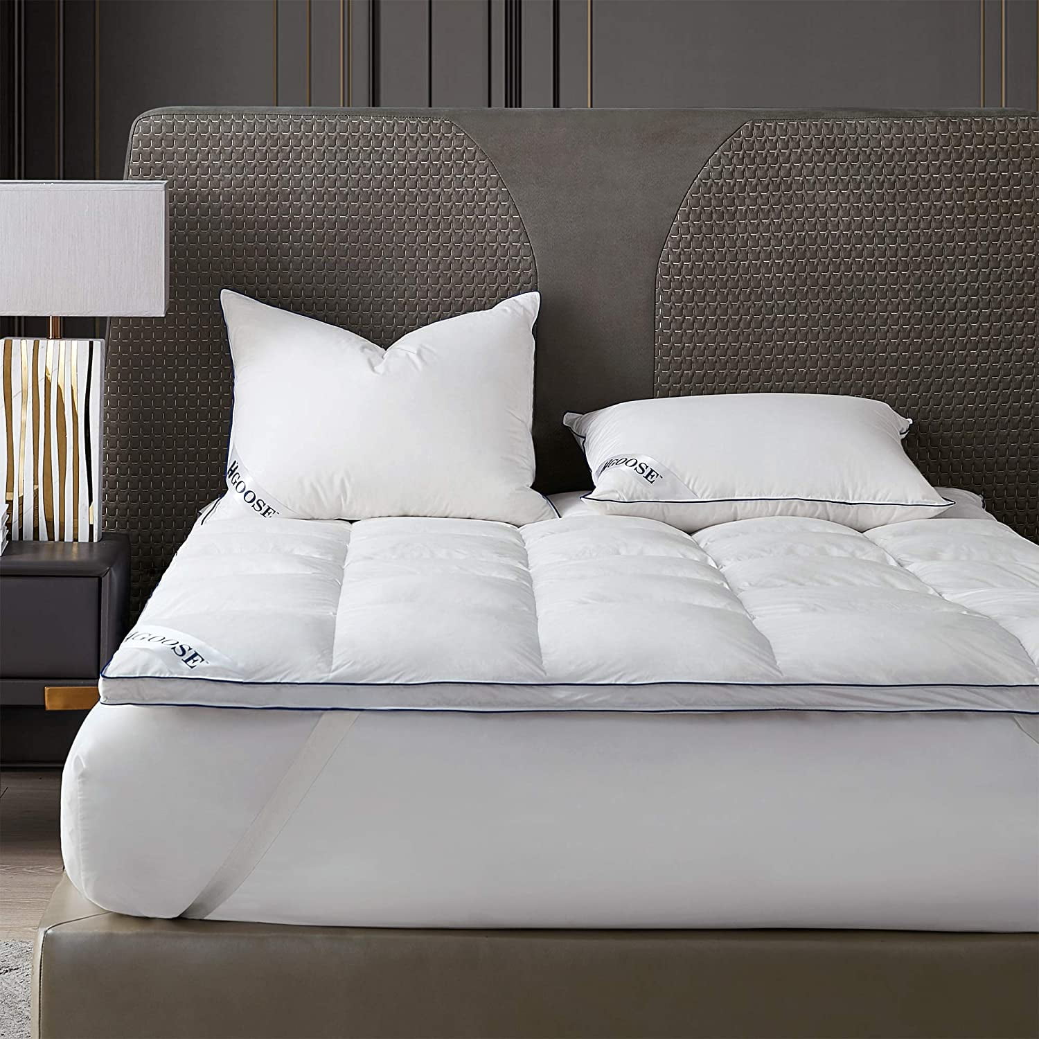 HGOOSE - Baffle Box Hungarian Featherbed - California King - Walmart.com