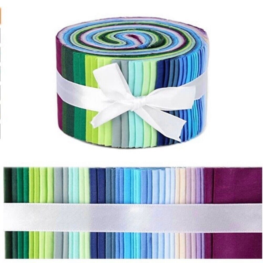 HGPS 36 Pieces Fabric Strips Roll 2.5 Inch Collection Jelly Fabric ...