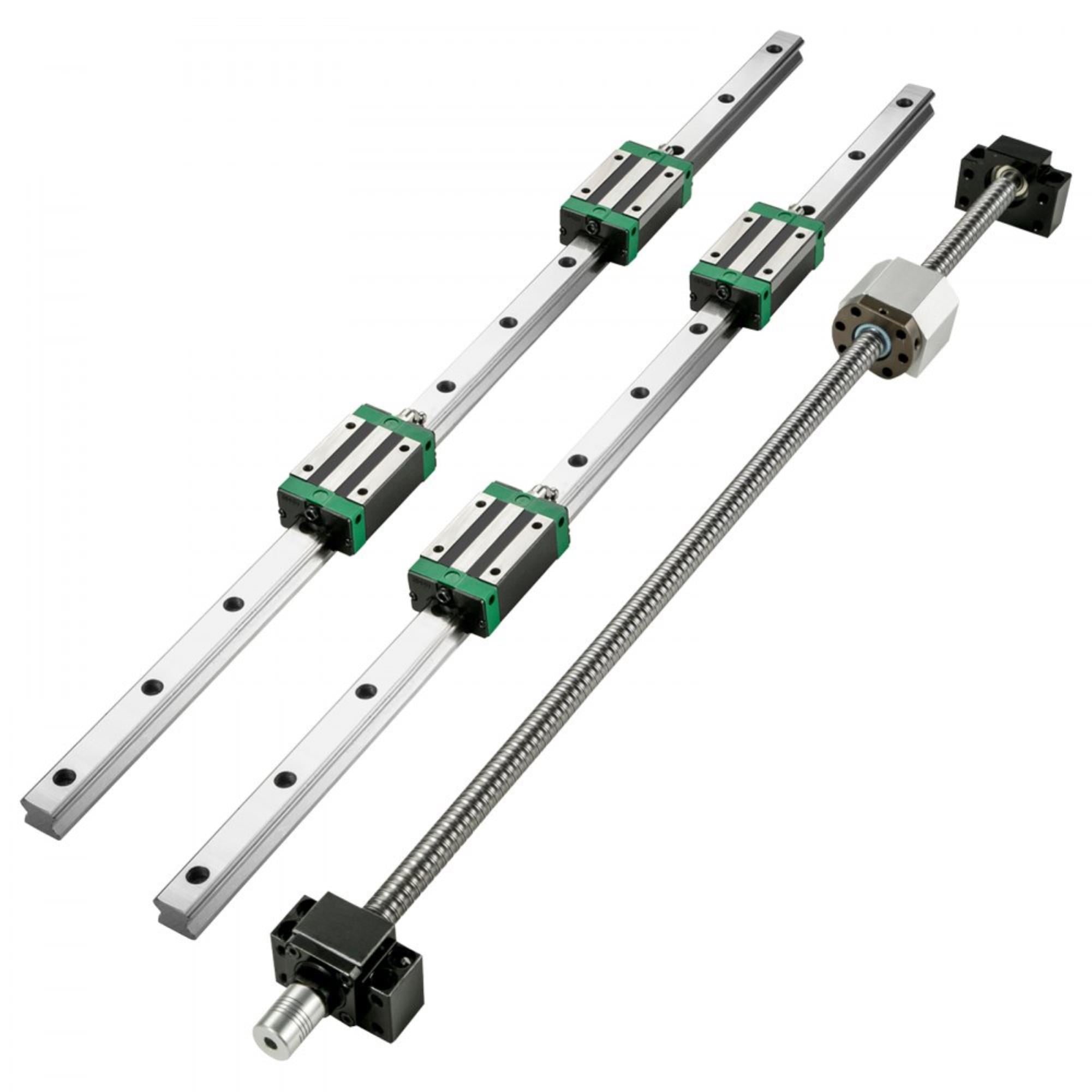 HGR20 Linear Guide Rail Set - 2PCS 1000mm Rails + 1PC 1000mm Ballscrew ...