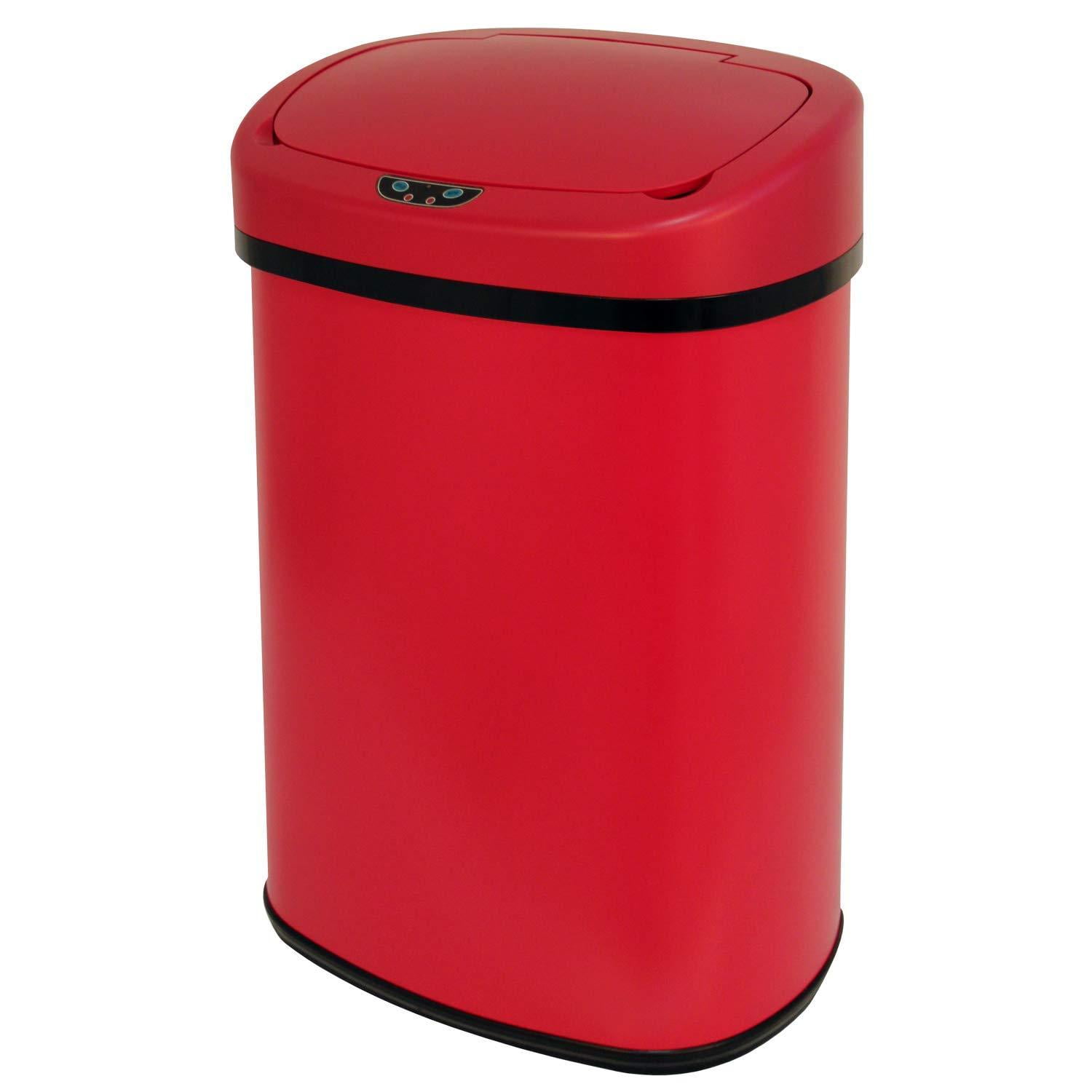 HGS Kitchen Automatic Trash Can 13 Gallons Garbage Cans Waste Bin with ...