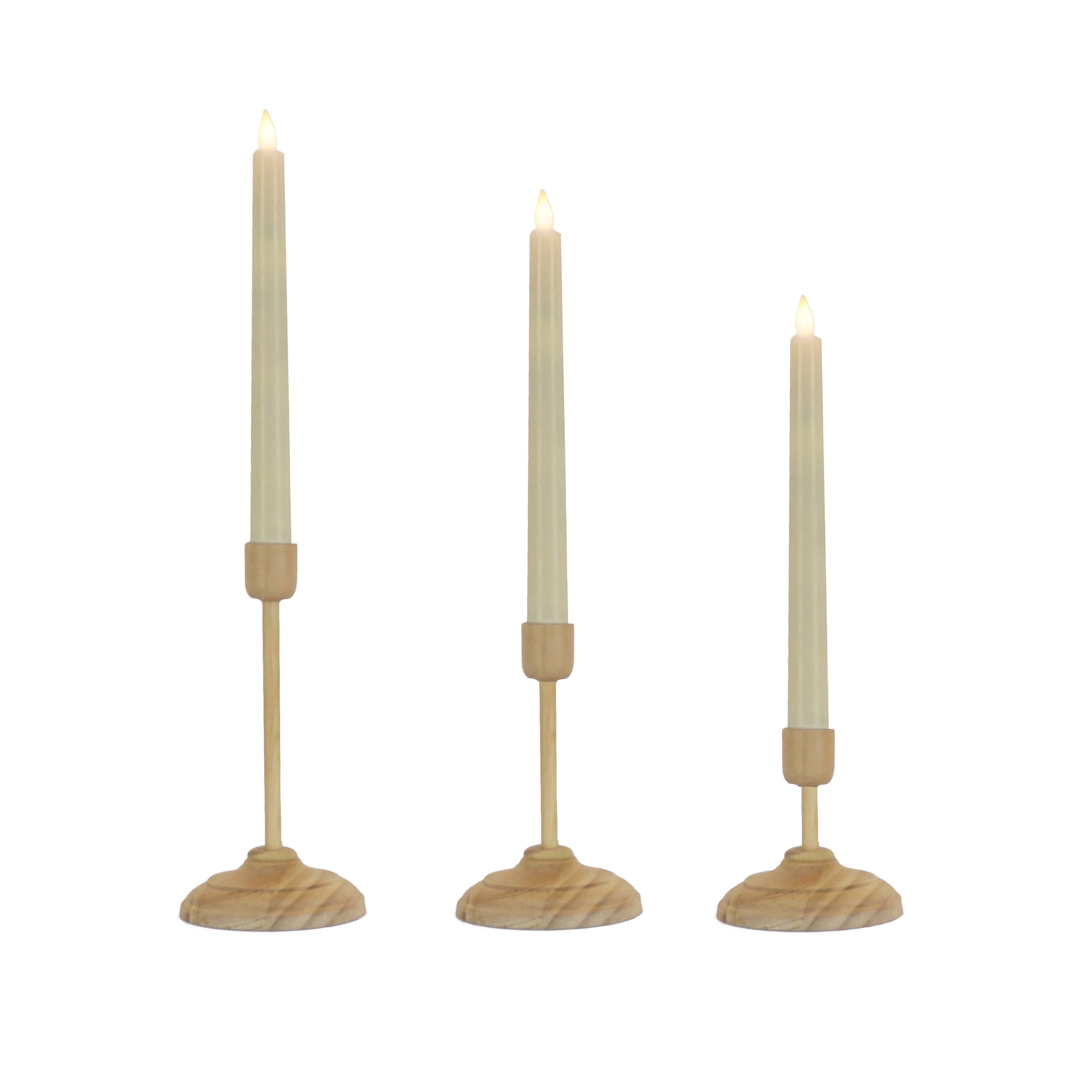 HGTV Home Collection Set of 3 Heritage Flameless Candles With Remote ...