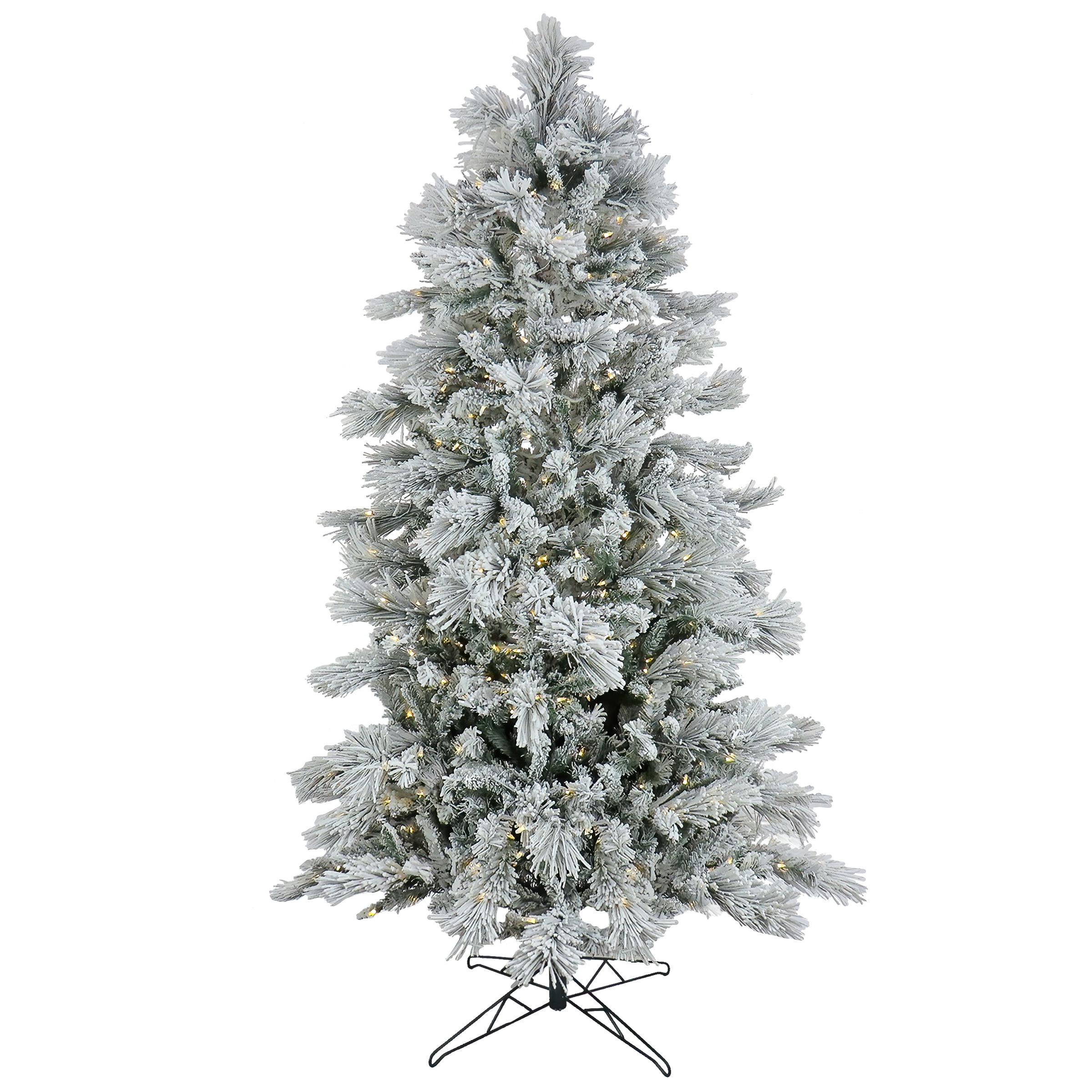 HGTV by National Tree Company Pre-Lit Artificial Slim Christmas Tree ...