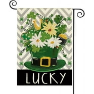 Toland Home Garden Shamrock Bouquet St Pats St Patricks Day Flag Double Sided 12x18 Inch ...