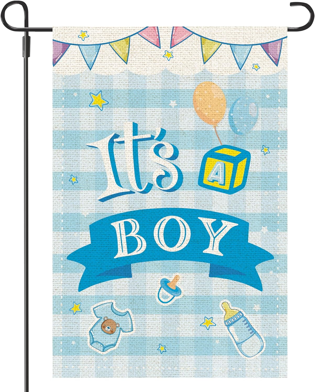 HGUAN Its A Boy Garden Flag,Welcome Baby Boy Sign - Birthday Party ...