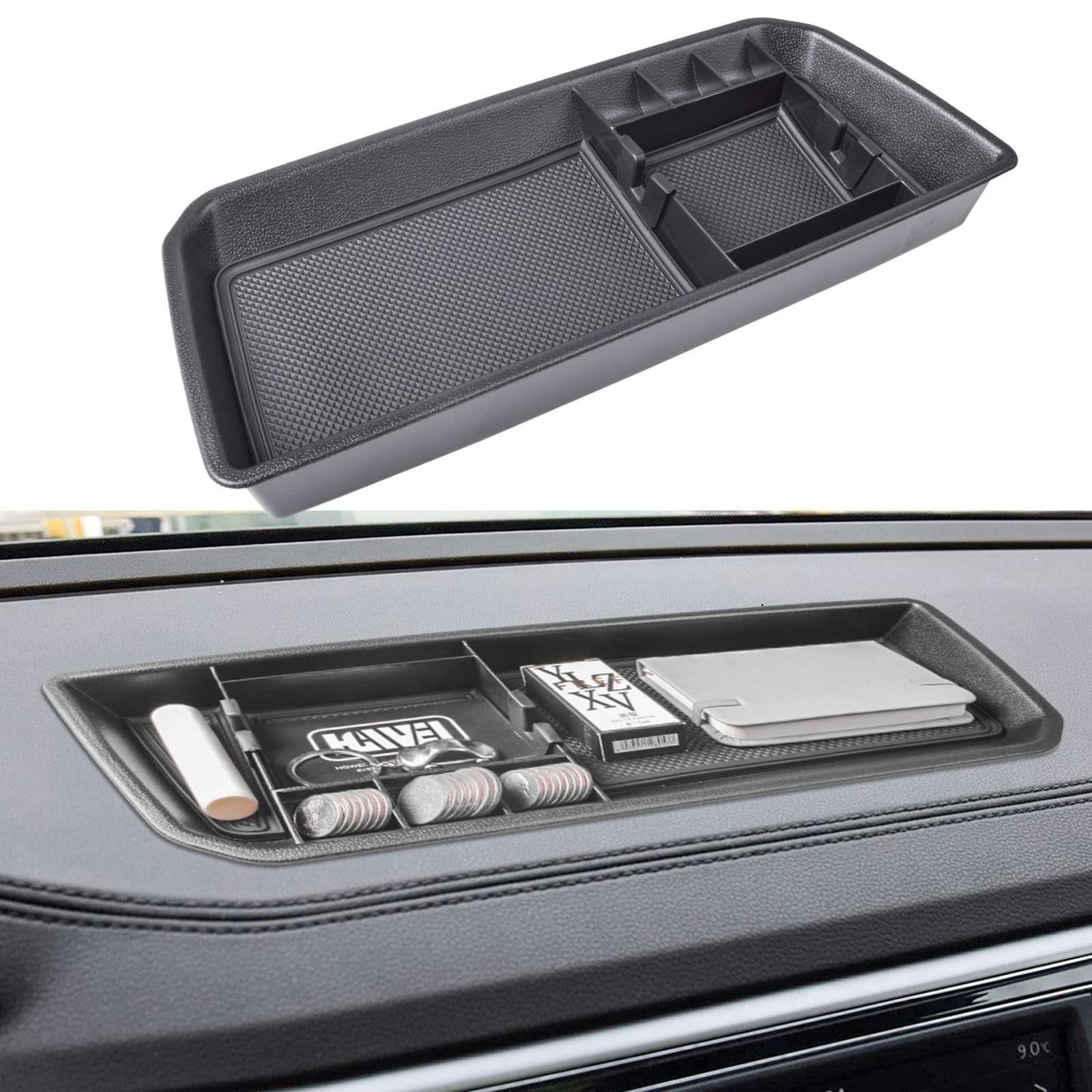 HGWEI Dashboard Organizer Compatible with VW Atlas and Cross Sport 2018 2019 2020 2021 2022 2023 ...