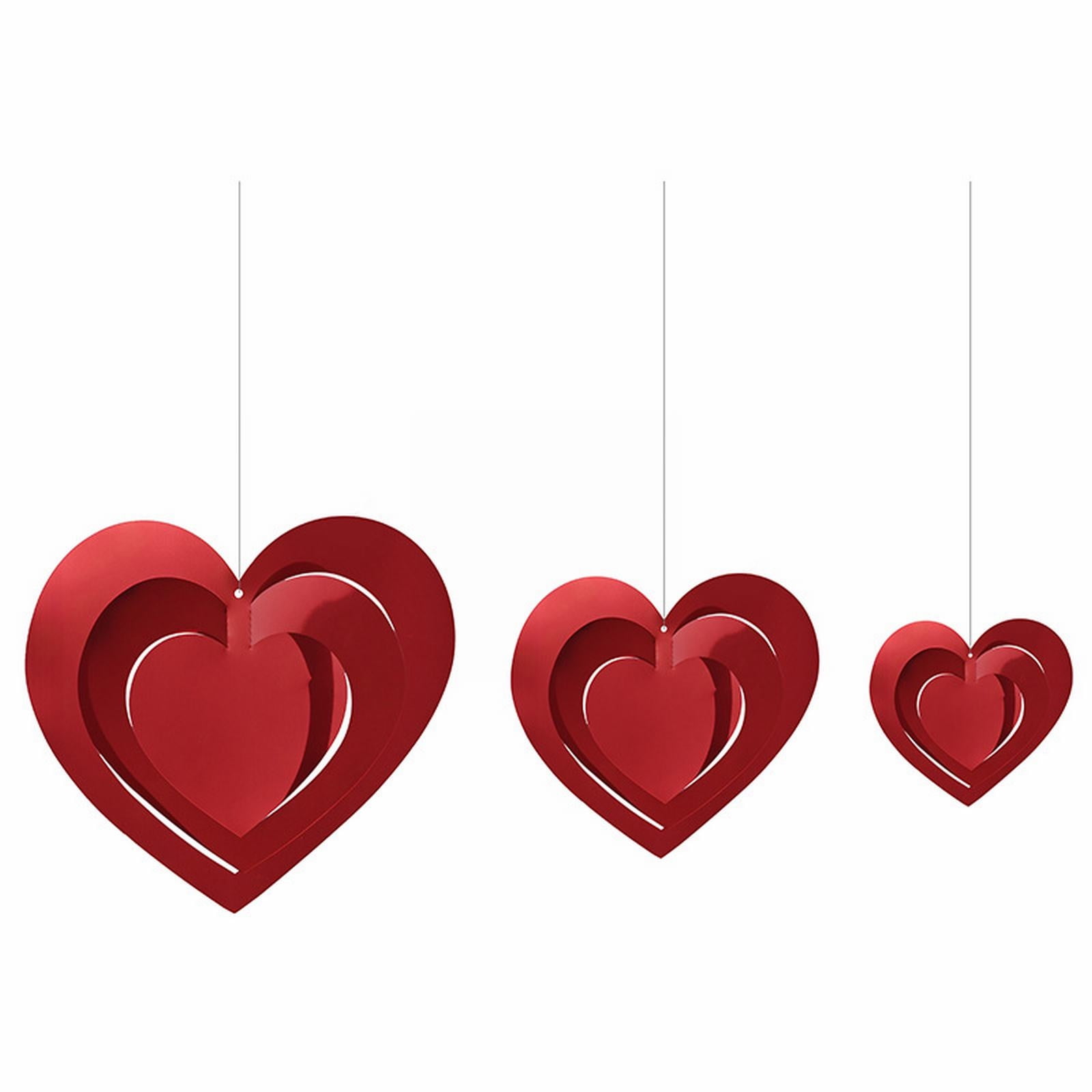 HGWXX7 Valentine'S Day Decorations Heart Shaped Garlands Banners ...