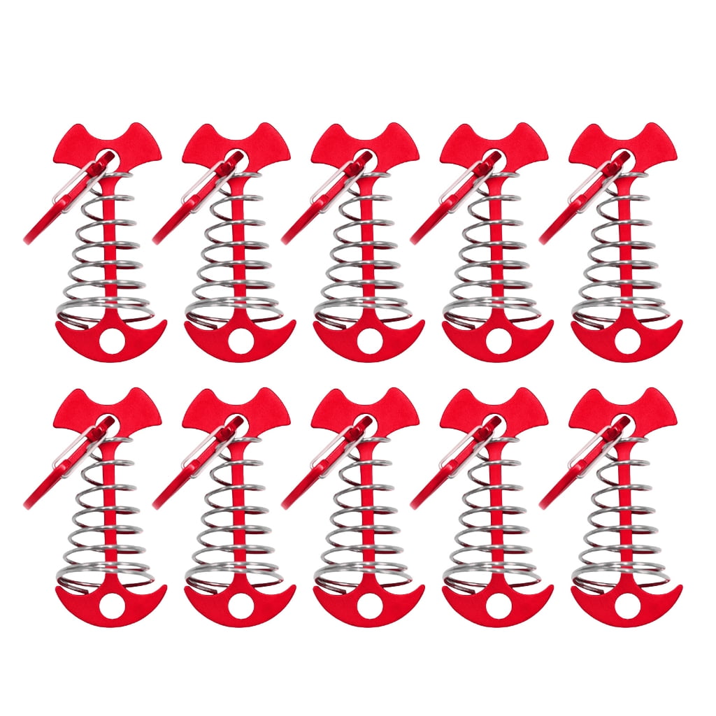 HGYCPP 10Pcs Deck Planks Board Tent Peg Fishbone Deck Anchors Peg Tents ...