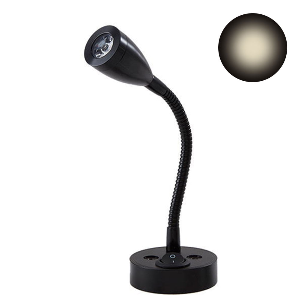 HGYCPP 12V 3W 360 Degree Rotation Multipurpose Yacht RV Reading Light Portable Adjustable Bed ...