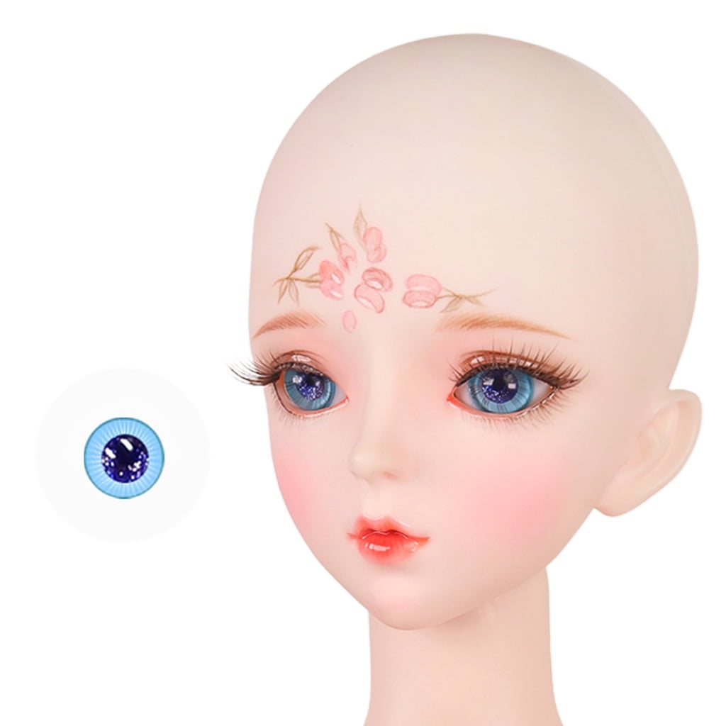 HGYCPP 1Pair Colorful Glass Eyes 14mm Diameter for Crafts Toy DIY for Doll Making Mater ...