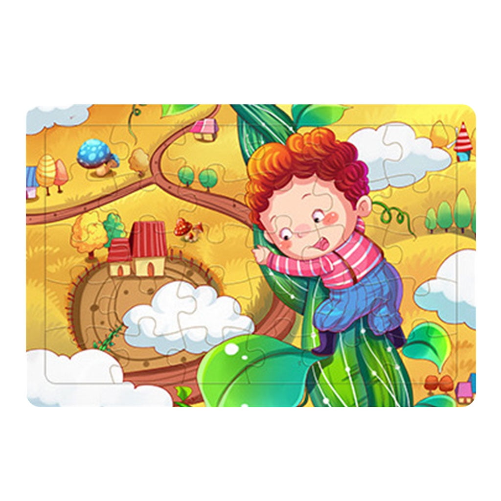 HGYCPP 30 Pcs Early Education Cartoon Puzzles Learning Playset Toy ...