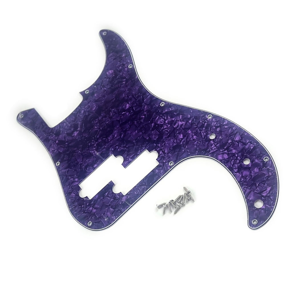 HGYCPP 3Ply Bass Pickguard 11-Hole Bass Scratch Plate 4 String Electric ...