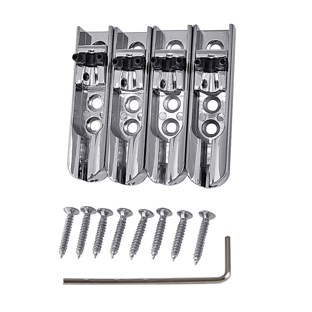 HGYCPP 4 Pcs Separate Bass Bridge Electric Guitar Bass Split Bridge ...