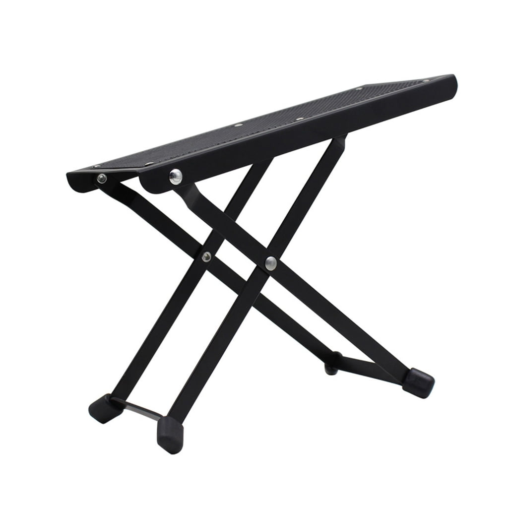 HGYCPP 4 Position Height Adjustable Metal Guitar Footstool, 4 Gears ...