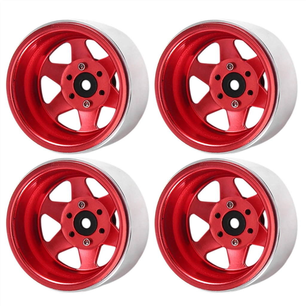 HGYCPP 4pcs/set Remote Vehicle 1.9in Wheel Rims 1/10 Scale Metal Wheel ...